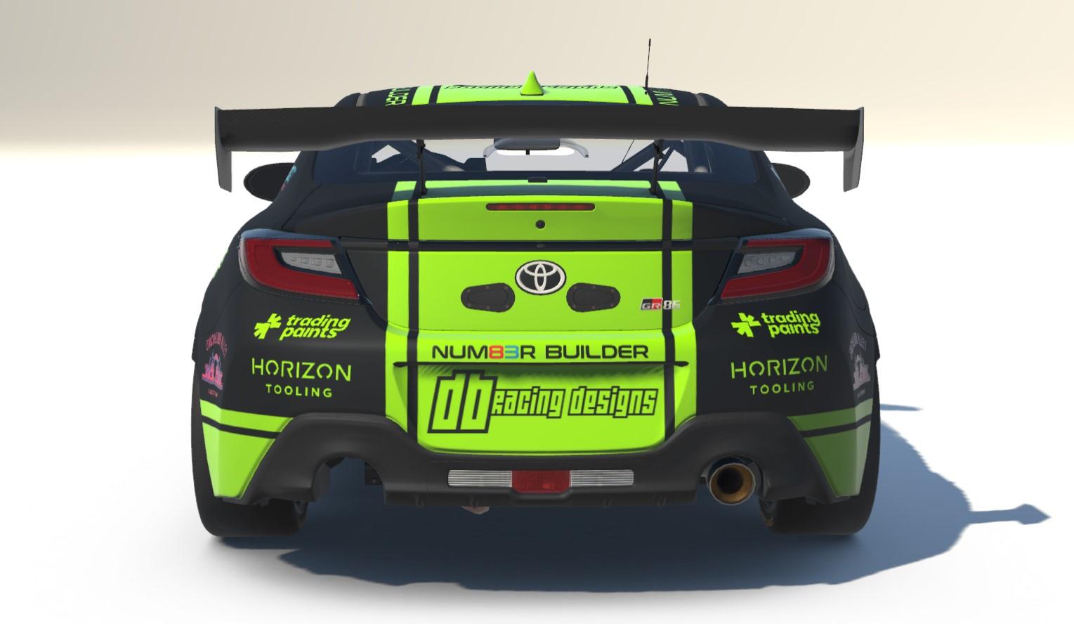 DB Racing/Trading Paints Flouro Livery by Drew Bennedick - Trading Paints