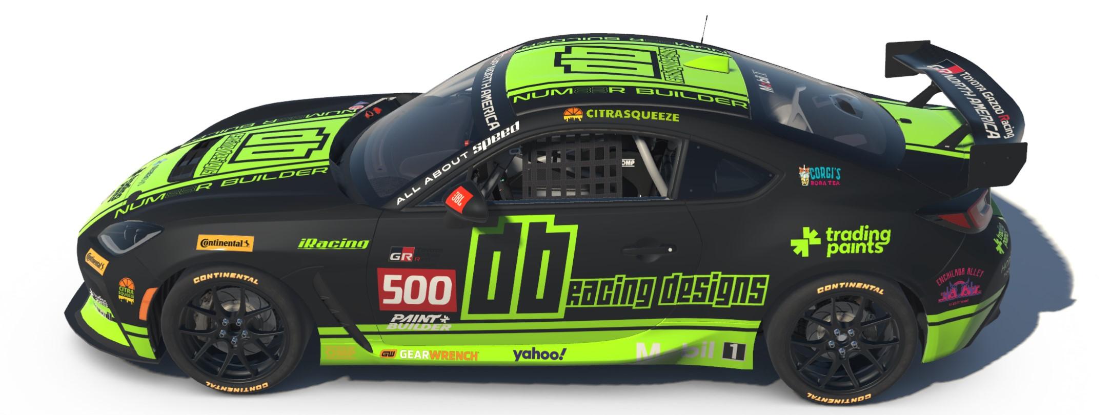 DB Racing/Trading Paints Flouro Livery by Drew Bennedick - Trading Paints