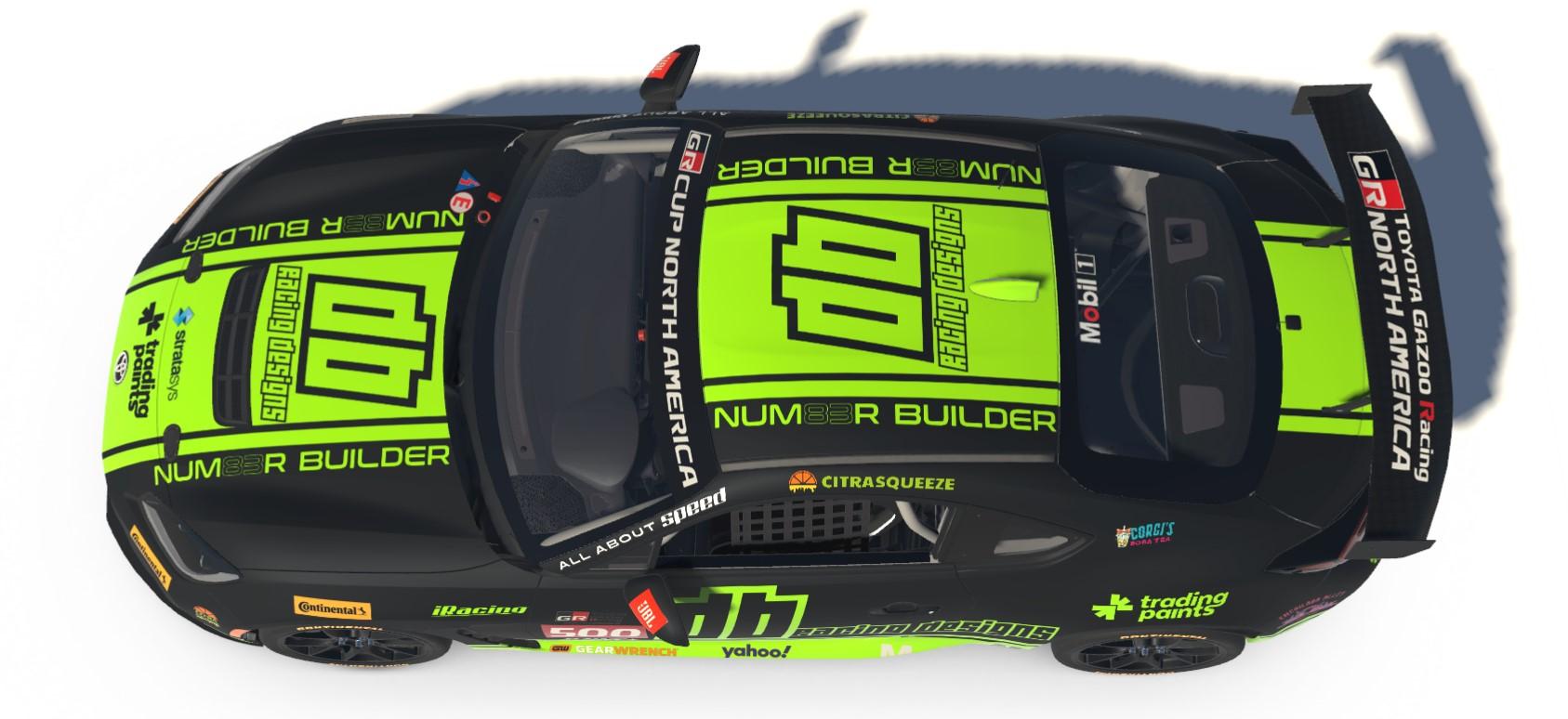 DB Racing/Trading Paints Flouro Livery by Drew Bennedick - Trading Paints