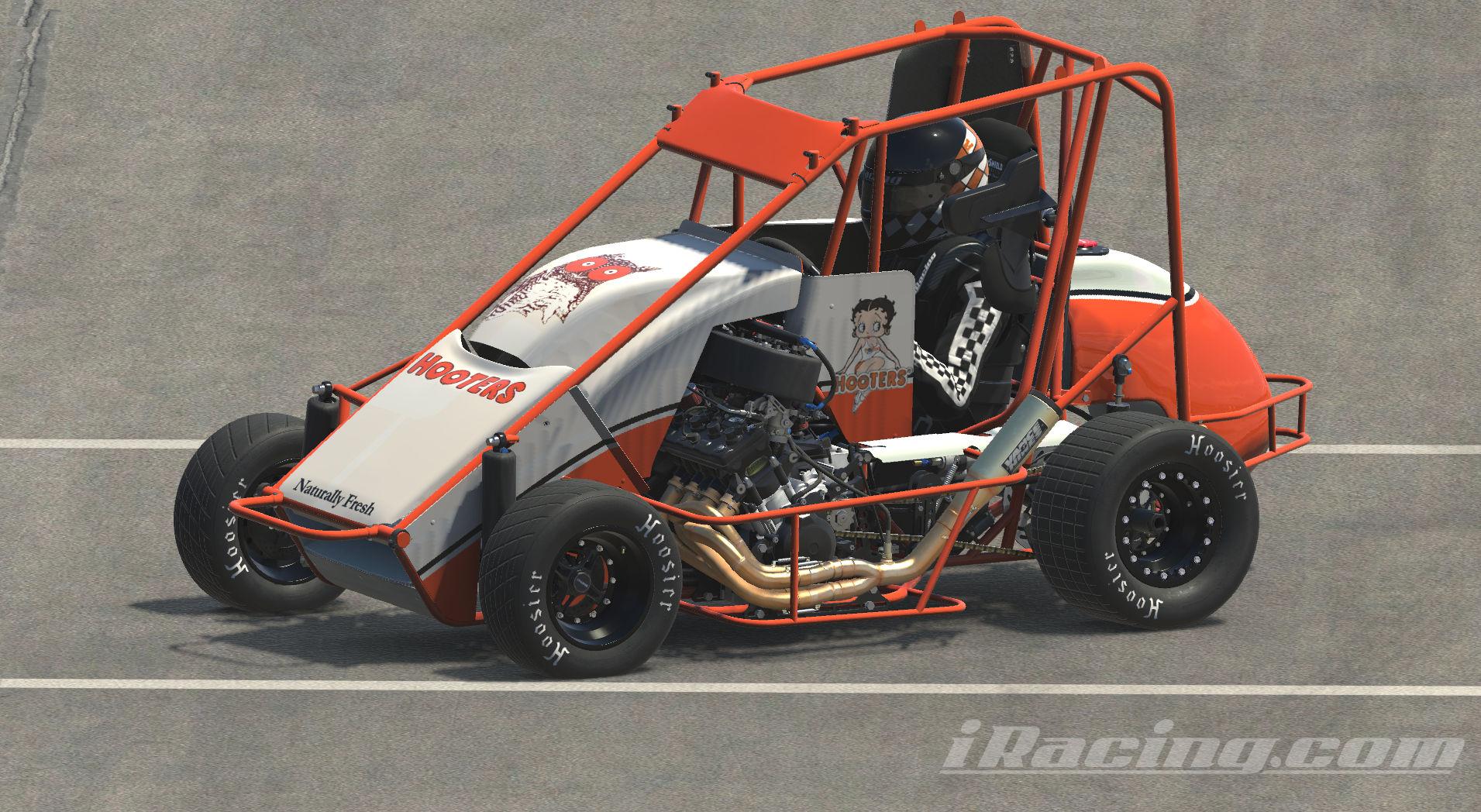 HOOTERS Dirt Micro Sprint (NON WING) by Scott Van Ness - Trading Paints