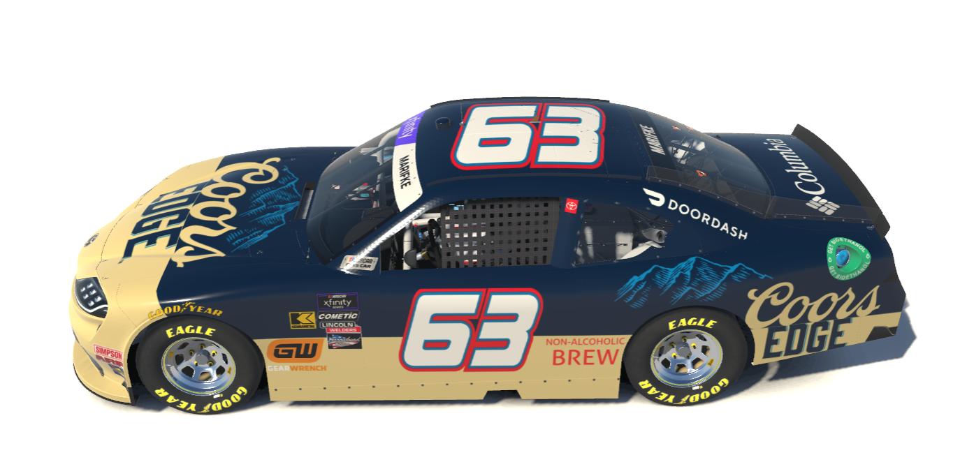 Coors Edge Xfinity Toyota Supra by Tyler Marifke - Trading Paints