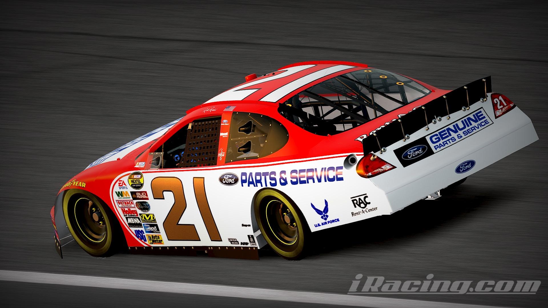 #21 Ricky Rudd 2004 Ford Genuine Parts & Service Ford Taurus Sim ...