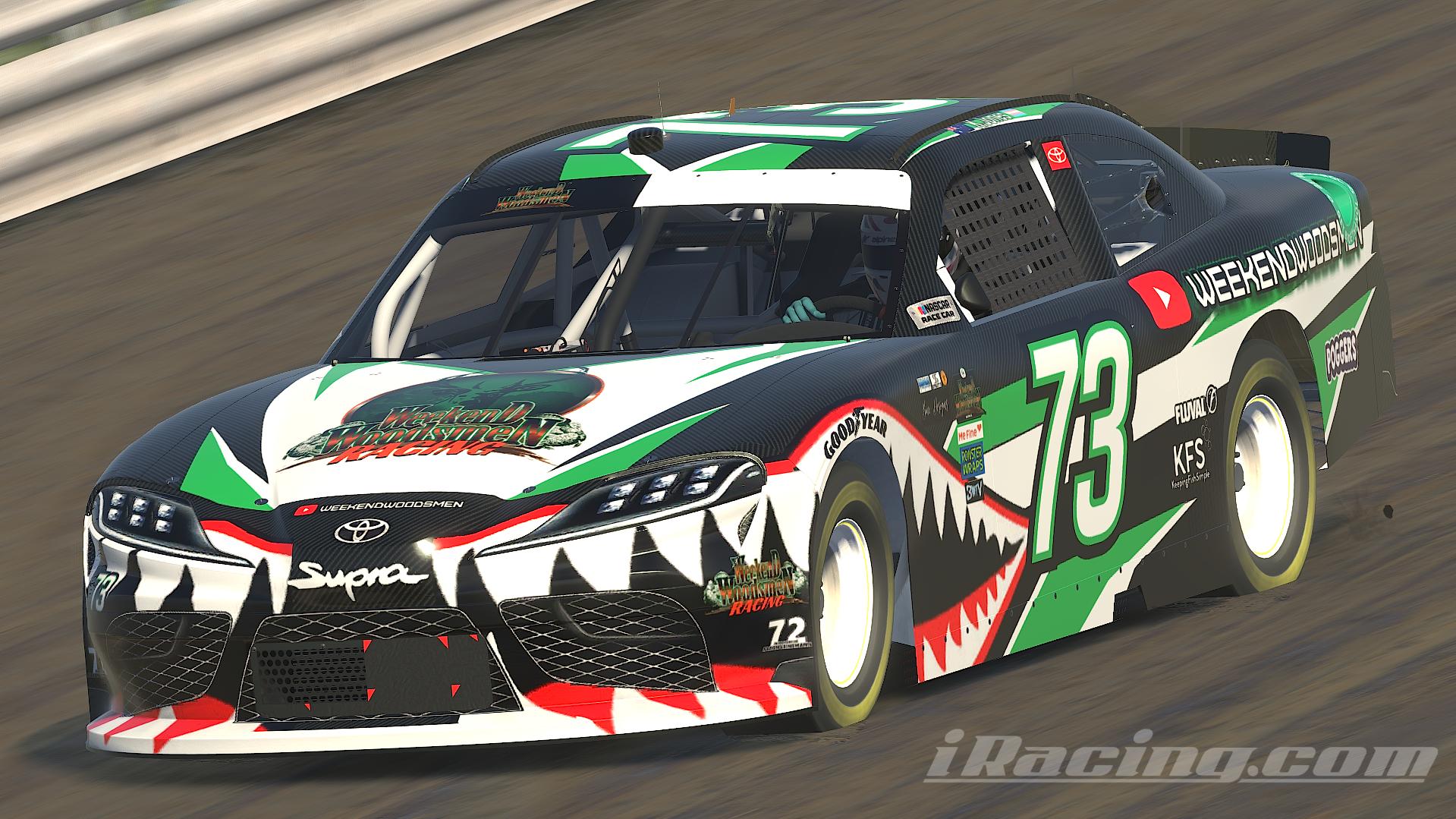 OSCA Dirt Race Green And Carbon Supra by Kynan Jones - Trading Paints