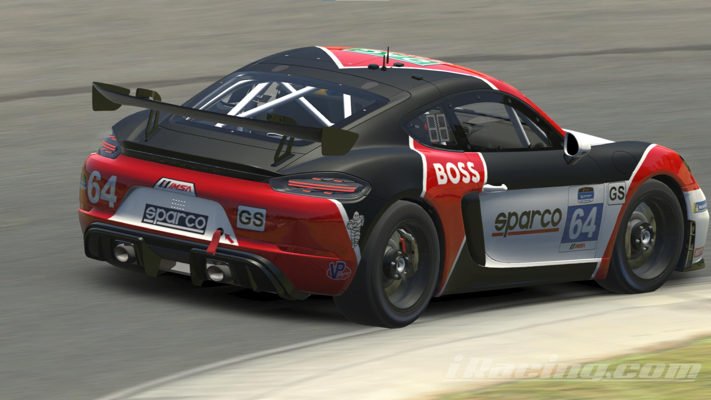 Porsche GT4 SPARCO-RADNE-BOSS-TAG HEUER by Jesper Lindman - Trading Paints