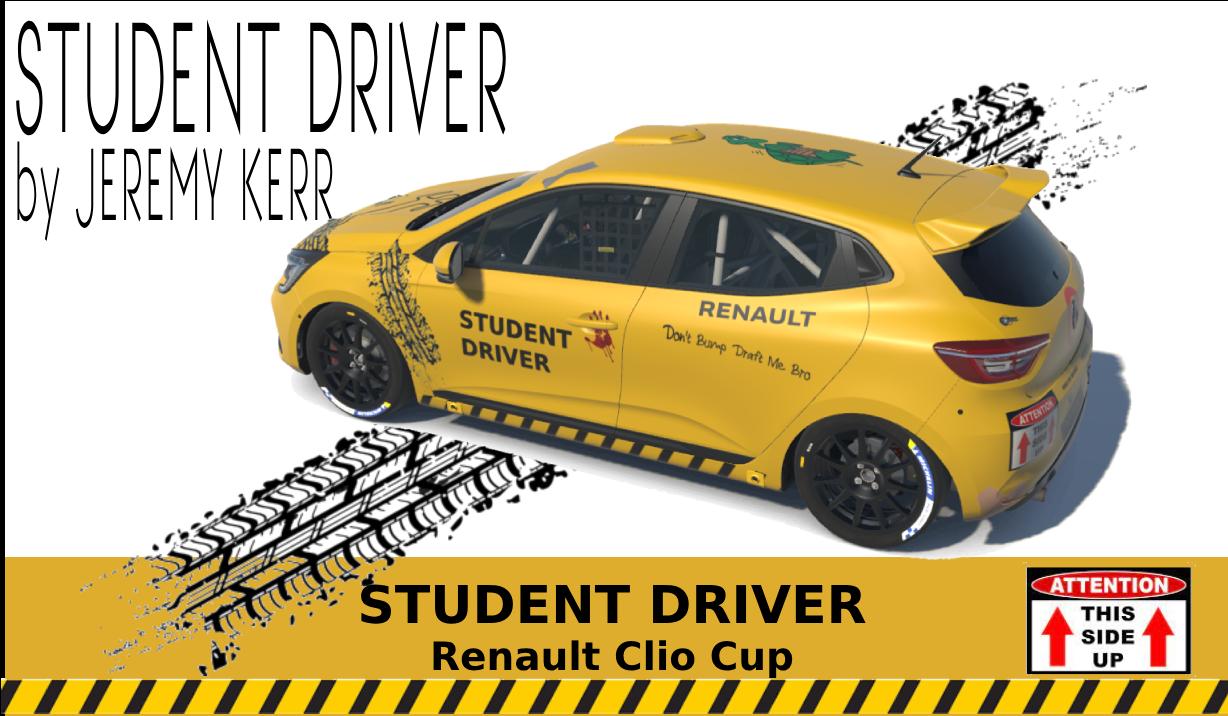 Student Driver - Renault Clio Cup by Jeremy Kerr - Trading Paints