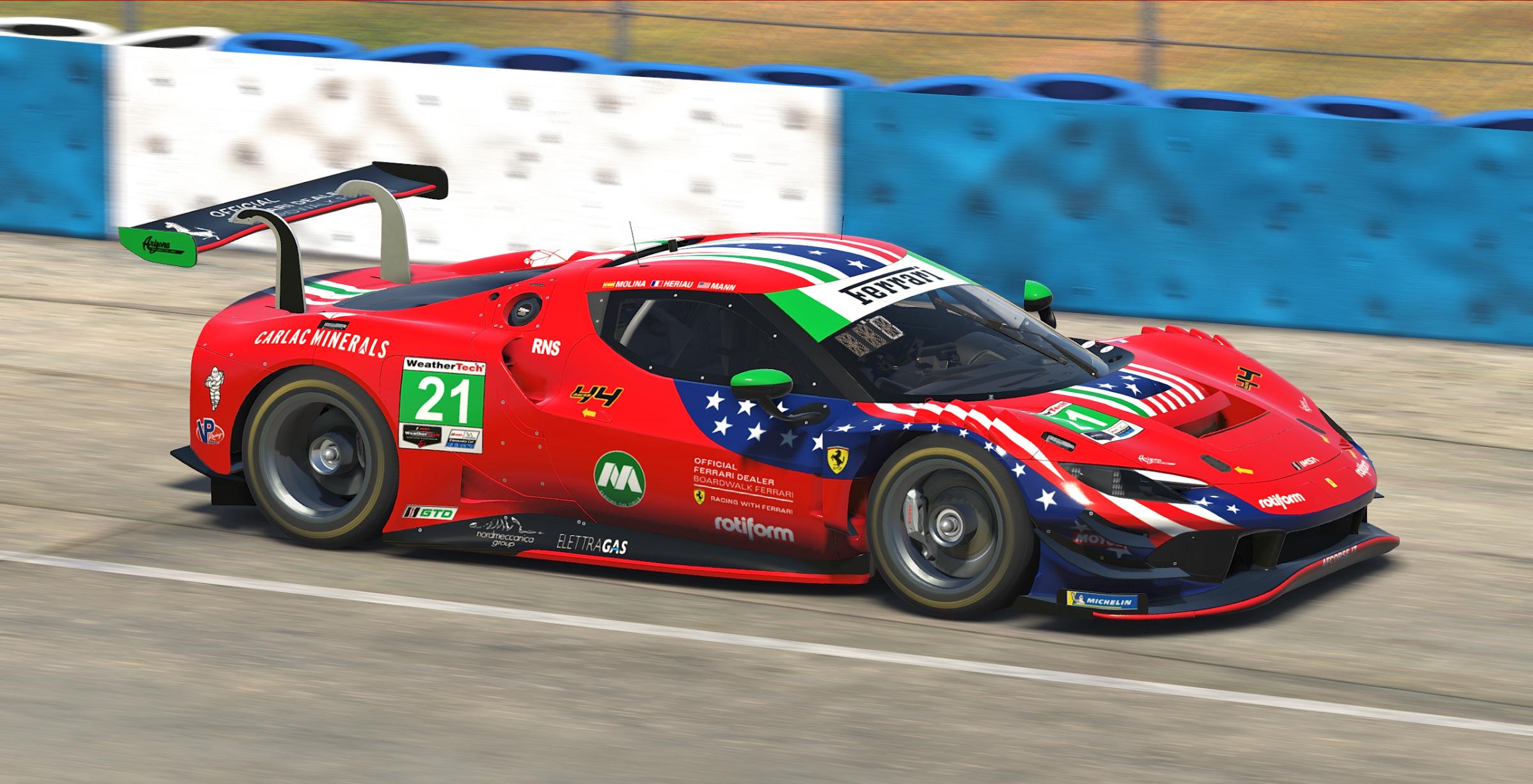 AF Corse 2024 IMSA GTD #21 by Brendan Langlois - Trading Paints