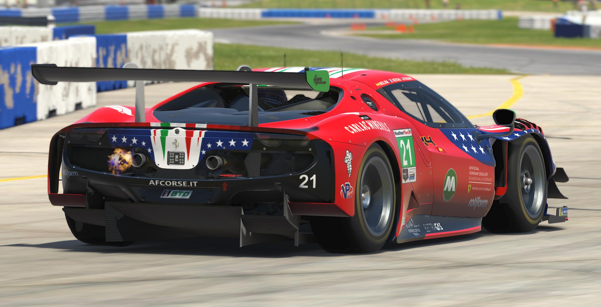 AF Corse 2024 IMSA GTD #21 by Brendan Langlois - Trading Paints