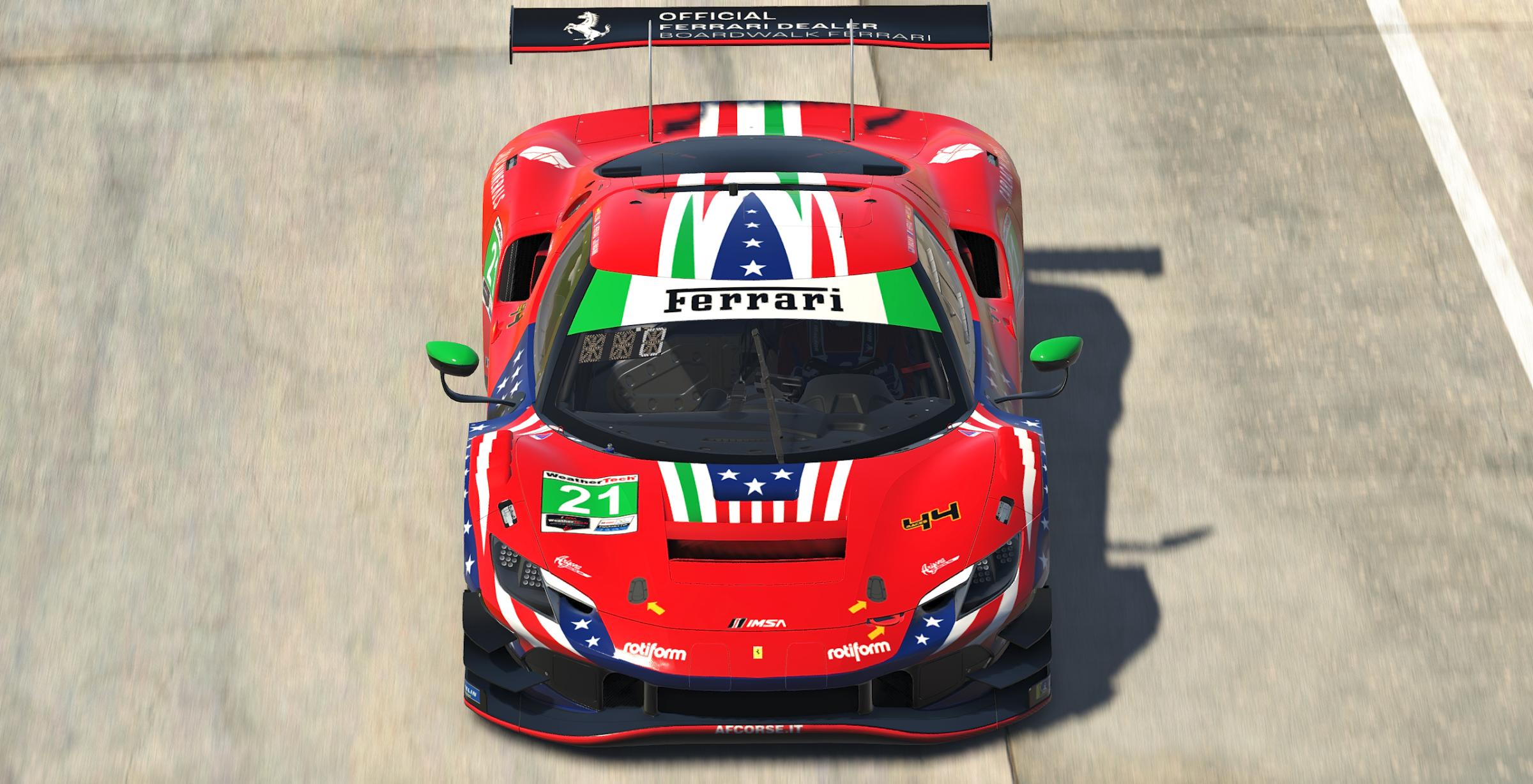 AF Corse 2024 IMSA GTD #21 by Brendan Langlois - Trading Paints