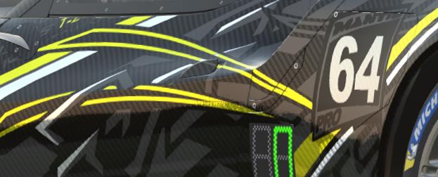 FER 296 GT3 STEALTH YELLOW CARBON by Kirk S. - Trading Paints