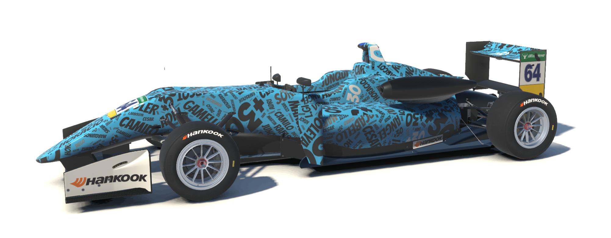 Dallara F312 F3 md30 nube nombres azul by Jesús Arboleya - Trading Paints