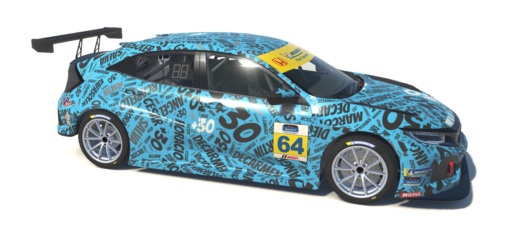 Honda Civic Type R md30 nube nombres azul by Jesús Arboleya - Trading ...