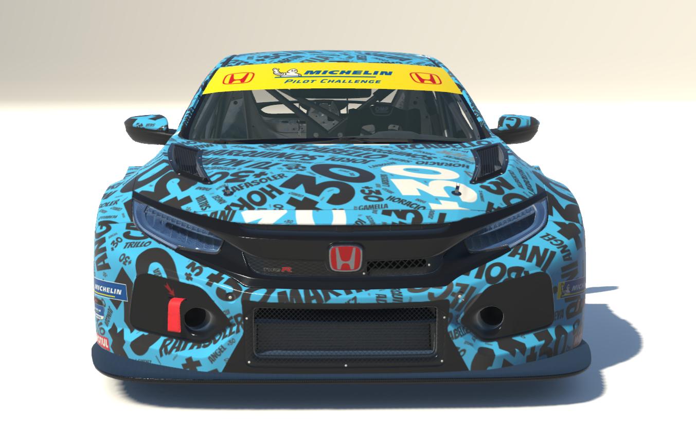 Honda Civic Type R md30 nube nombres azul by Jesús Arboleya - Trading ...