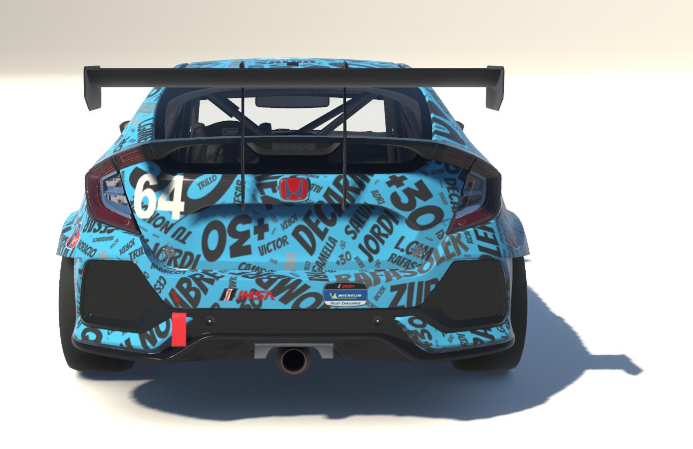 Honda Civic Type R md30 nube nombres azul by Jesús Arboleya - Trading ...