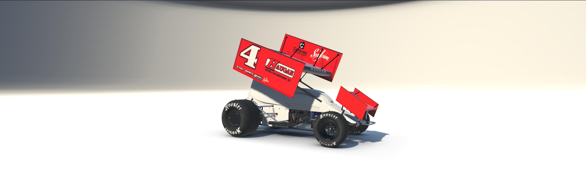 4 Haugan Sprint Car (Custom Numbers) by Koleton Anderson - Trading Paints