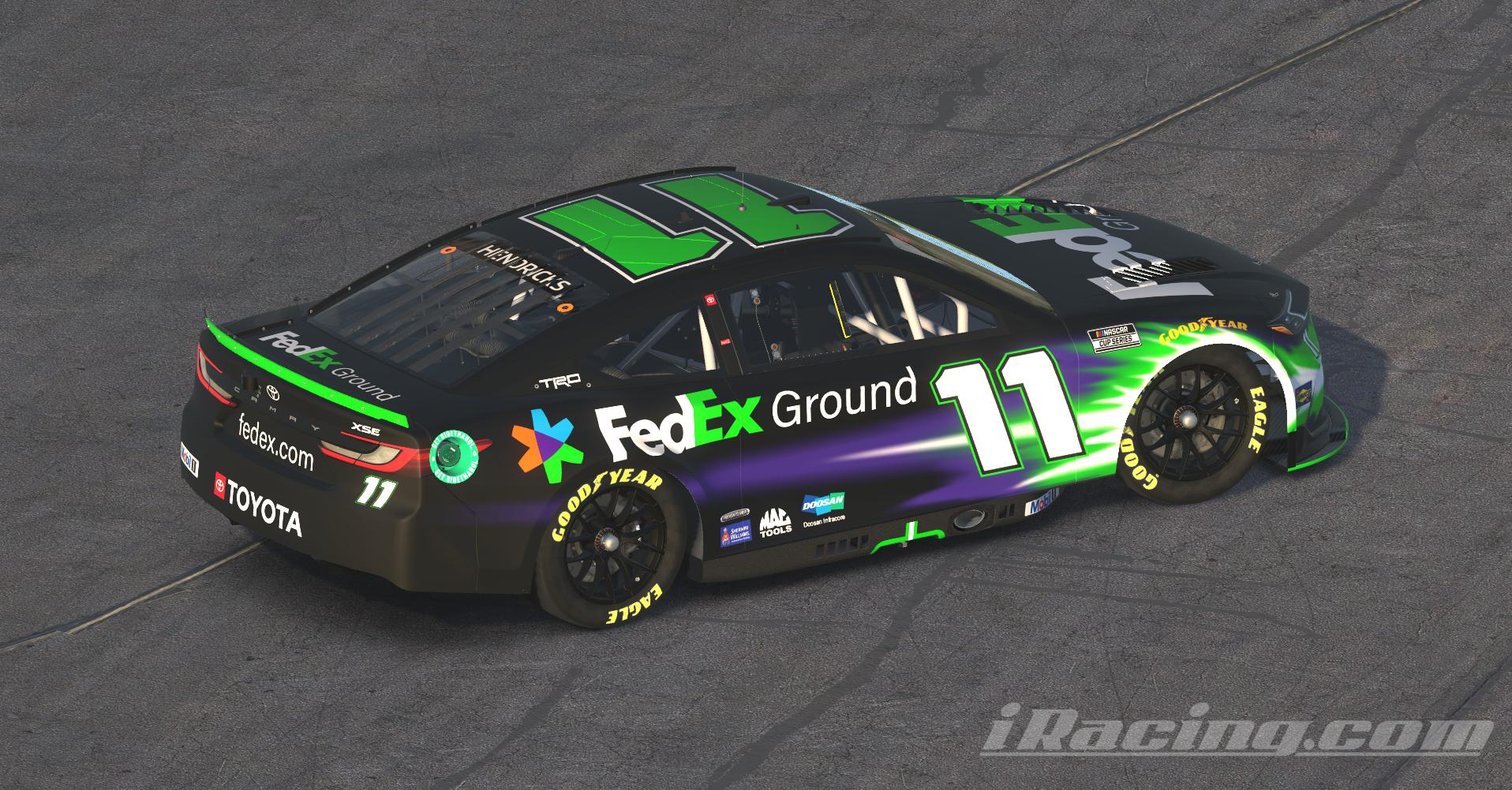 Denny Hamlin FedEx Ground Throwback by Davie Hendricks - Trading Paints