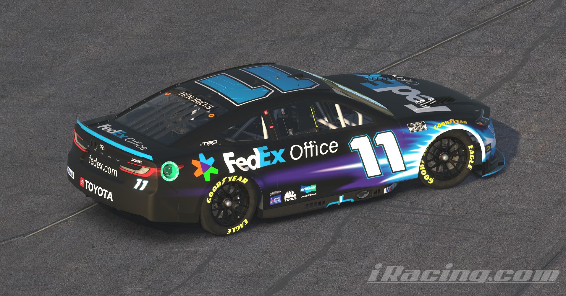 Denny Hamlin FedEx Office Throwback by Davie Hendricks - Trading Paints
