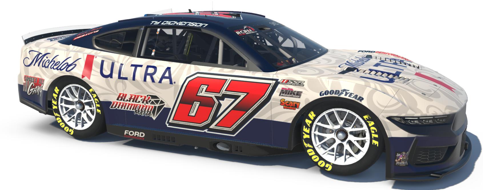 Ty Dickenson #67 Michelob Ultra Next Gen Ford by Triston Sikes ...