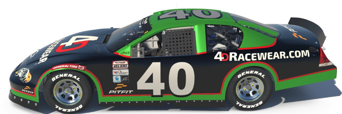 4dRacewear.com ARCA Stock Car Green by Jim H. - Trading Paints