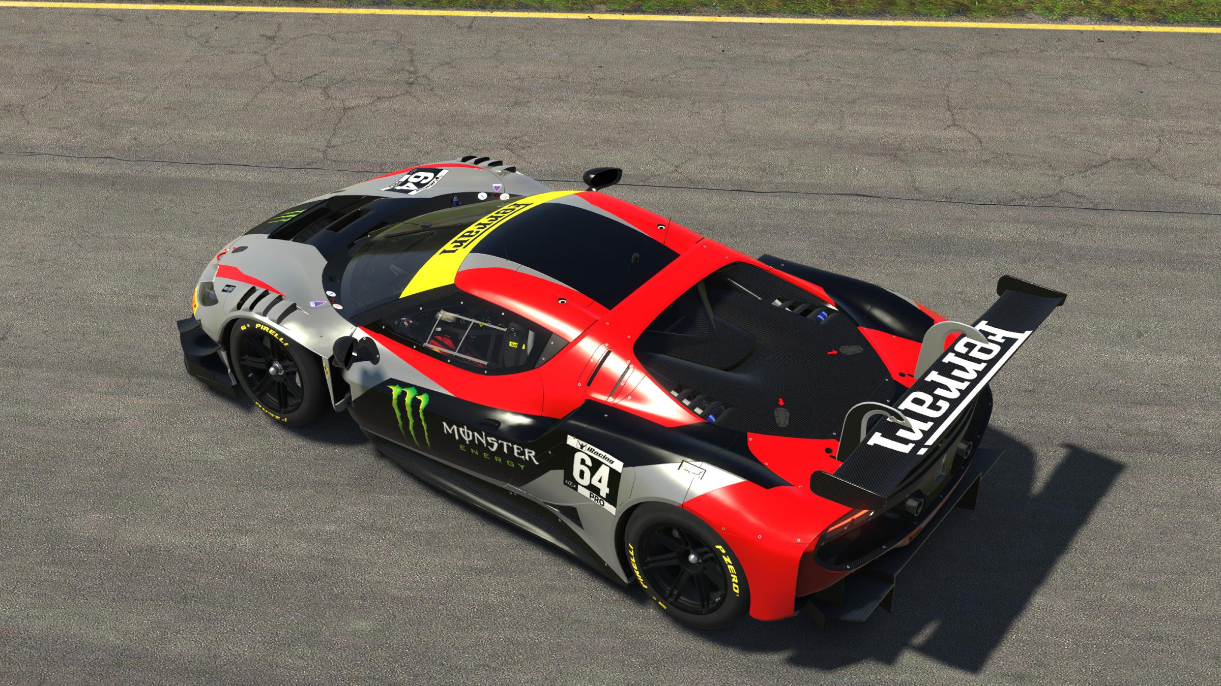Monster Energy Ferrari 296 GT3 by David Silva14 - Trading Paints