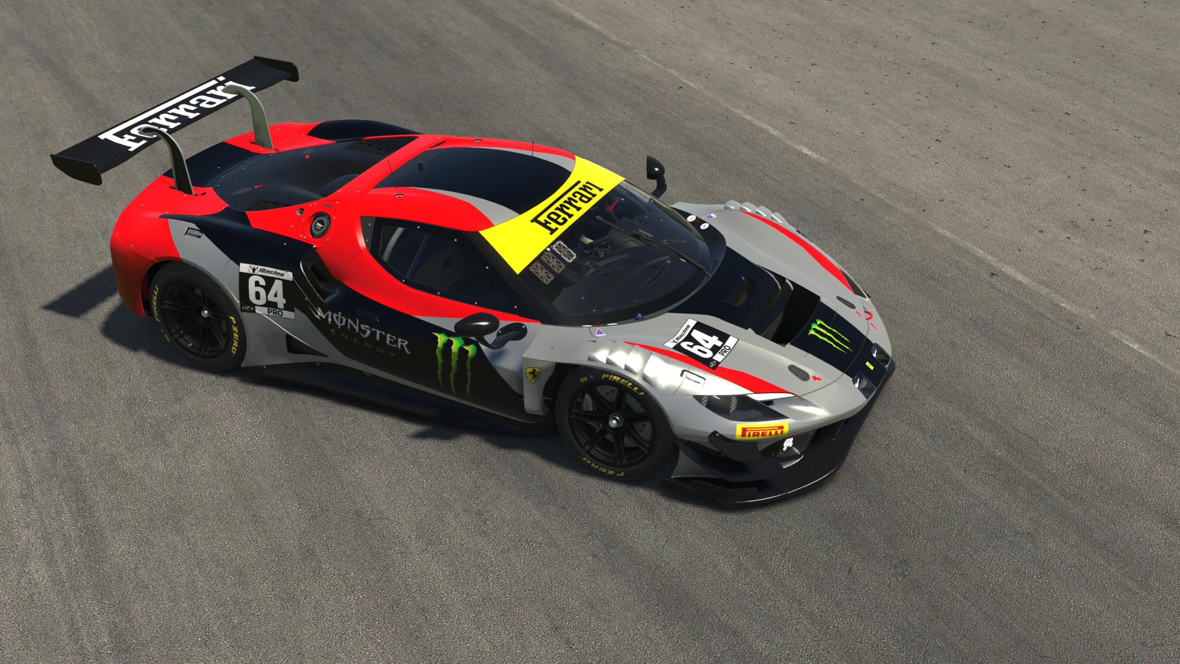 Monster Energy Ferrari 296 GT3 by David Silva14 - Trading Paints