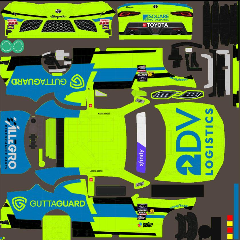 Square Blue Charlotte Supra by Caolan D. - Trading Paints