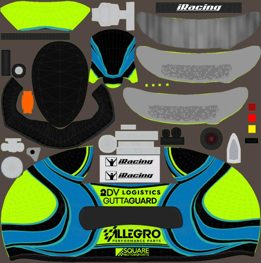 Square Blue Charlotte Helmet by Caolan D. - Trading Paints