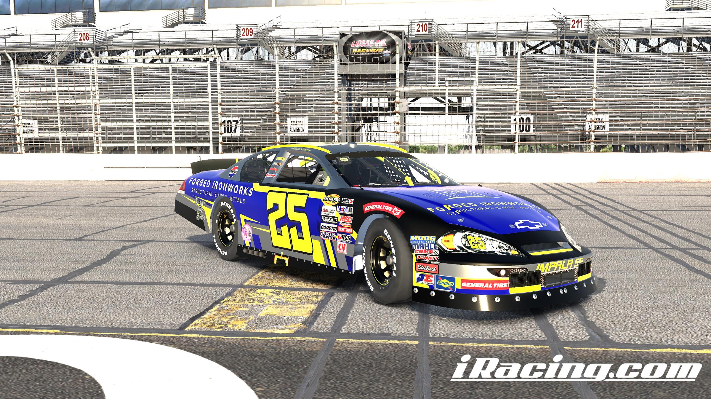 #25 Forged Ironworks ARCA Chevy Impala with number by Kendrick Hom ...