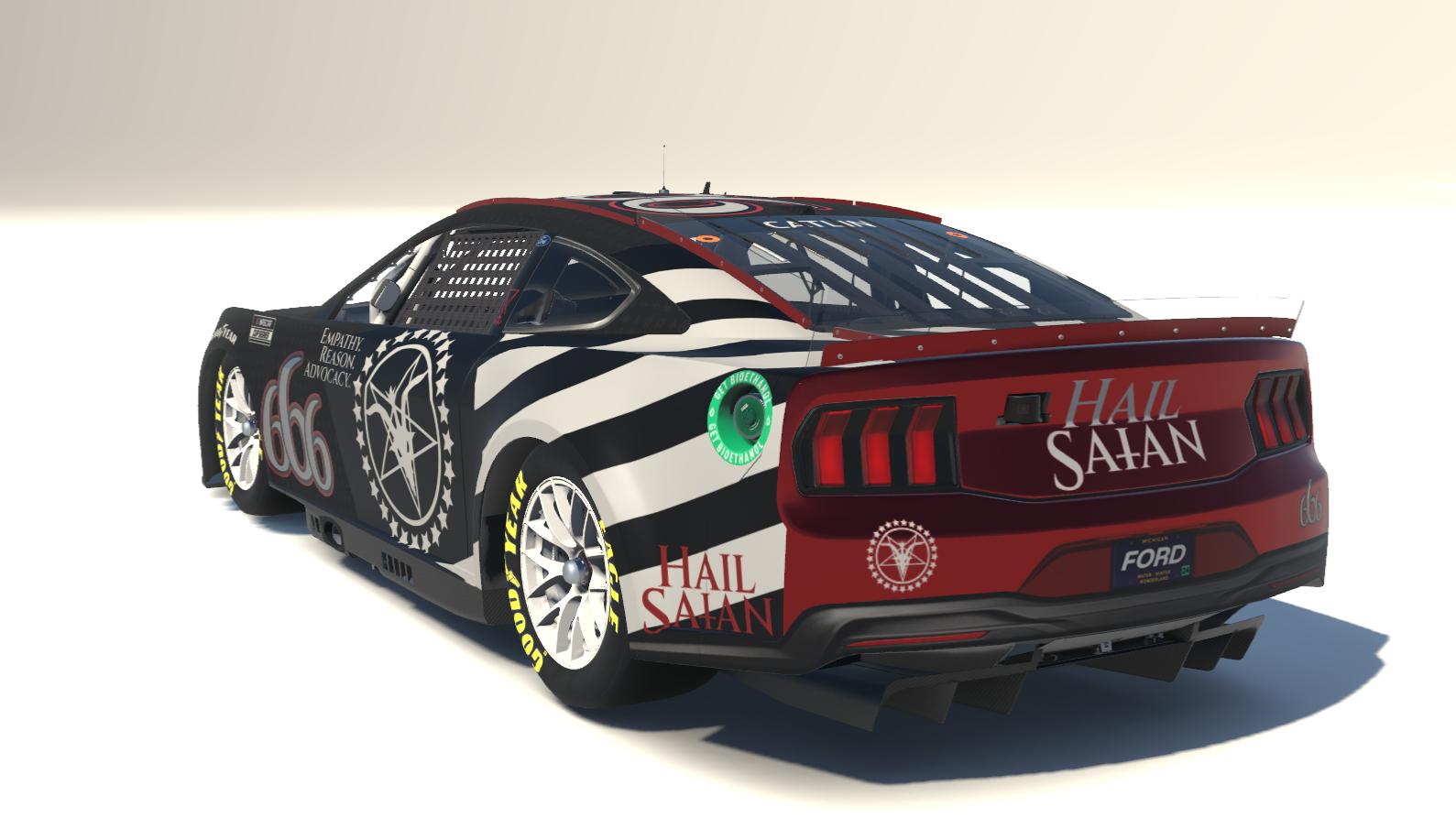 TST "HAIL SAtAN" NASCAR Cup Series Next Gen Ford Mustang by Carson C ...