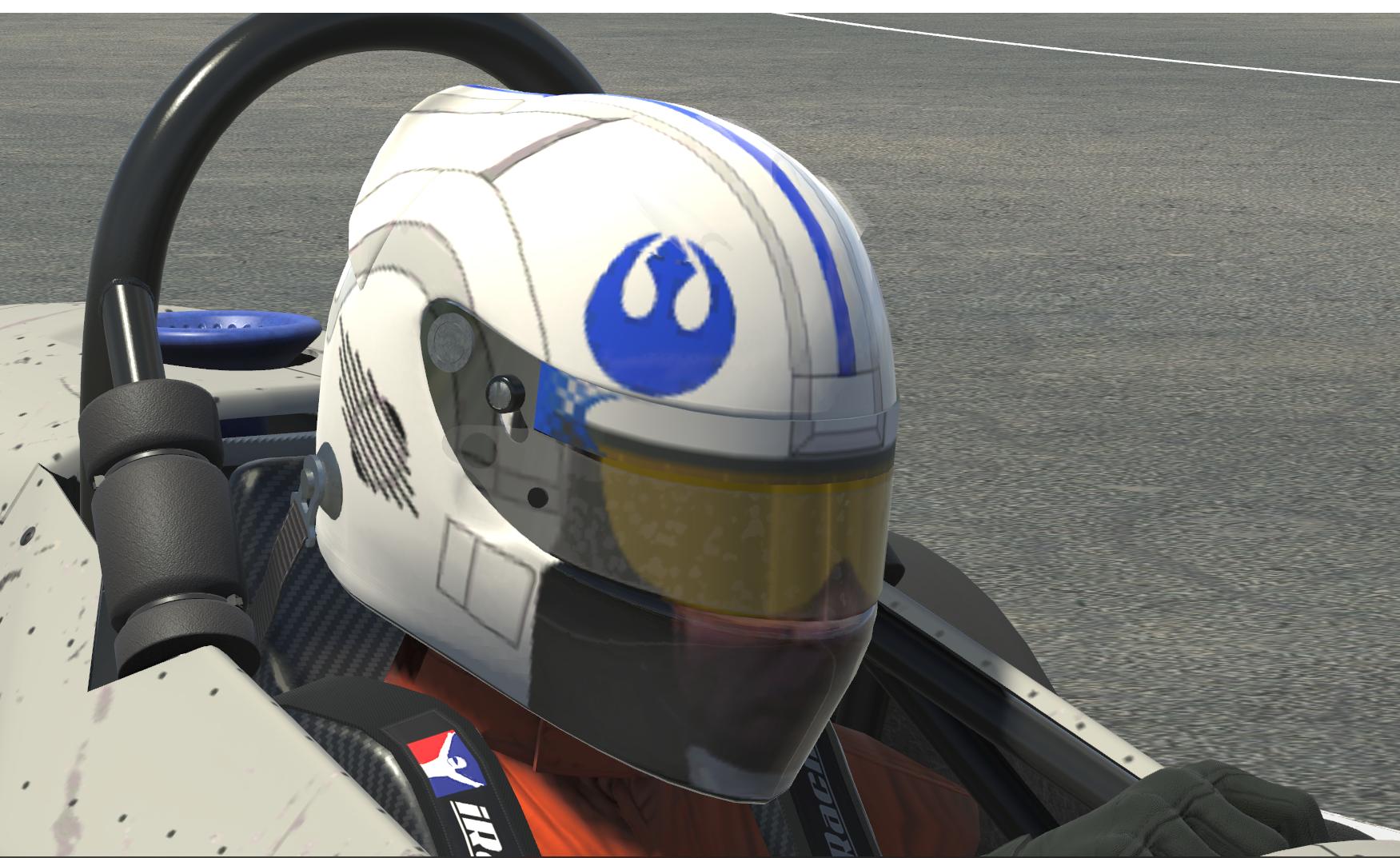 Blue X-Wing Helmet (v2) by Bruce Funderburg - Trading Paints