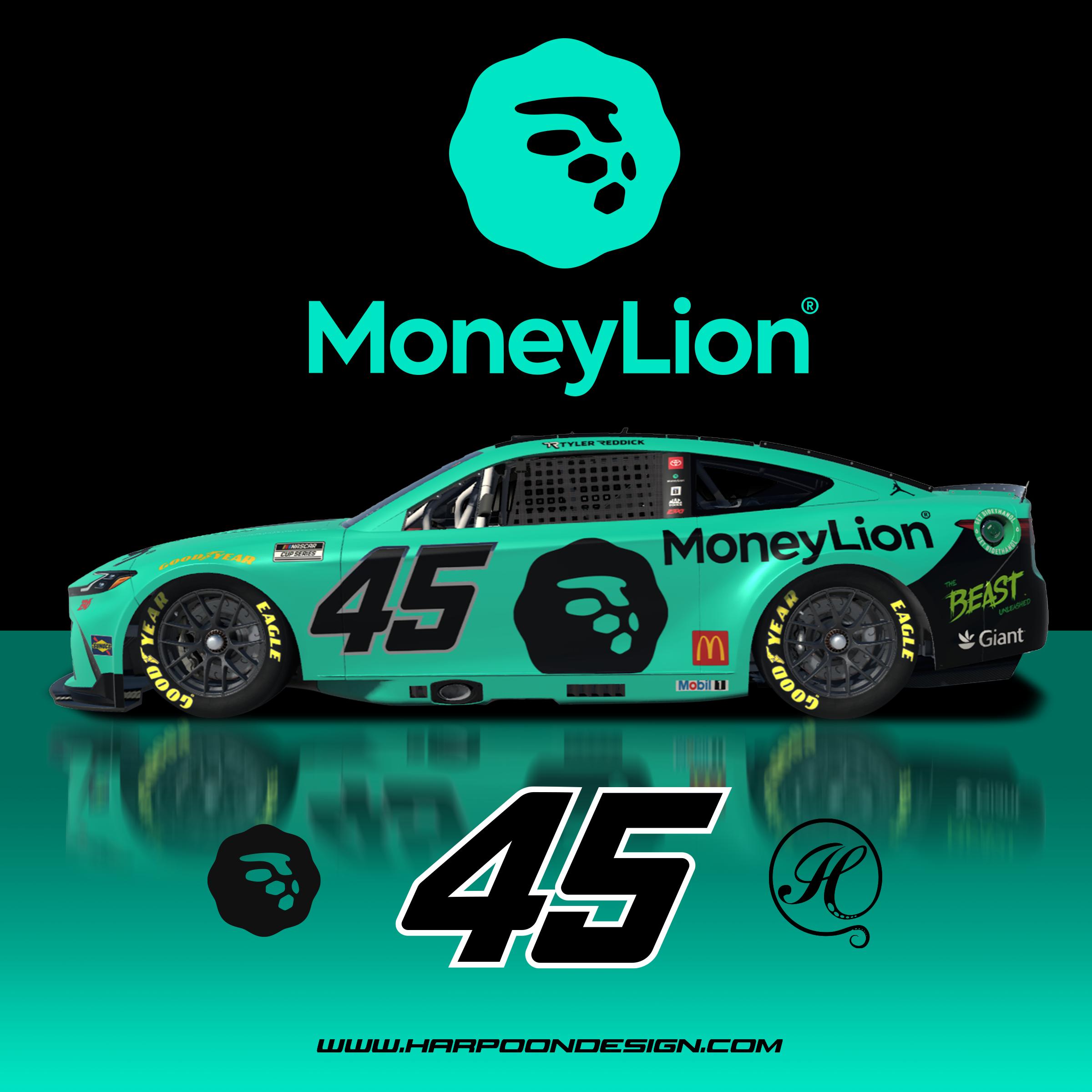 2024 Tyler Reddick Money Lion Camry by Brantley Roden - Trading Paints