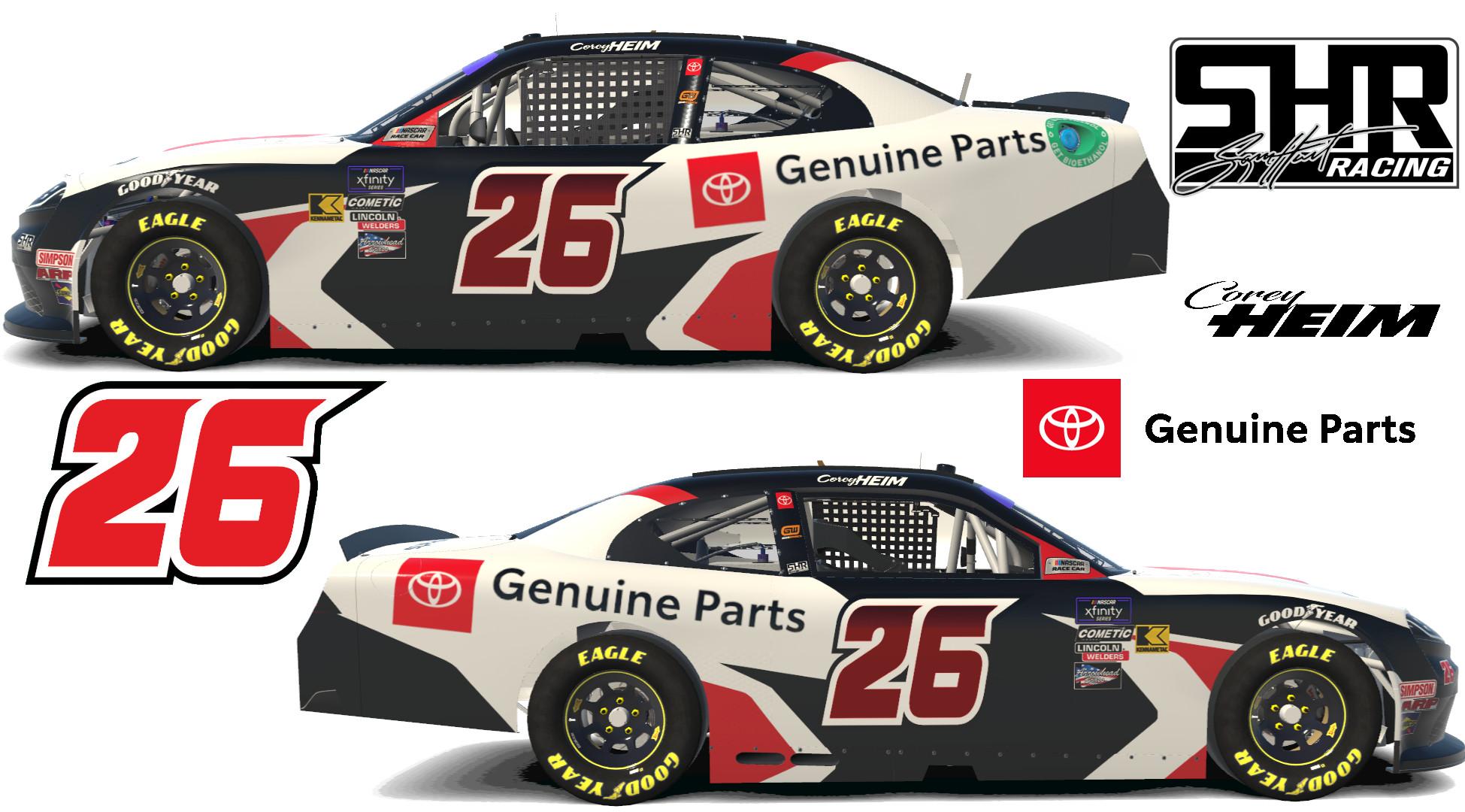 Corey Heims 2024 Toyota Genuine Parts (#26) by Benjamin W. Rogers ...