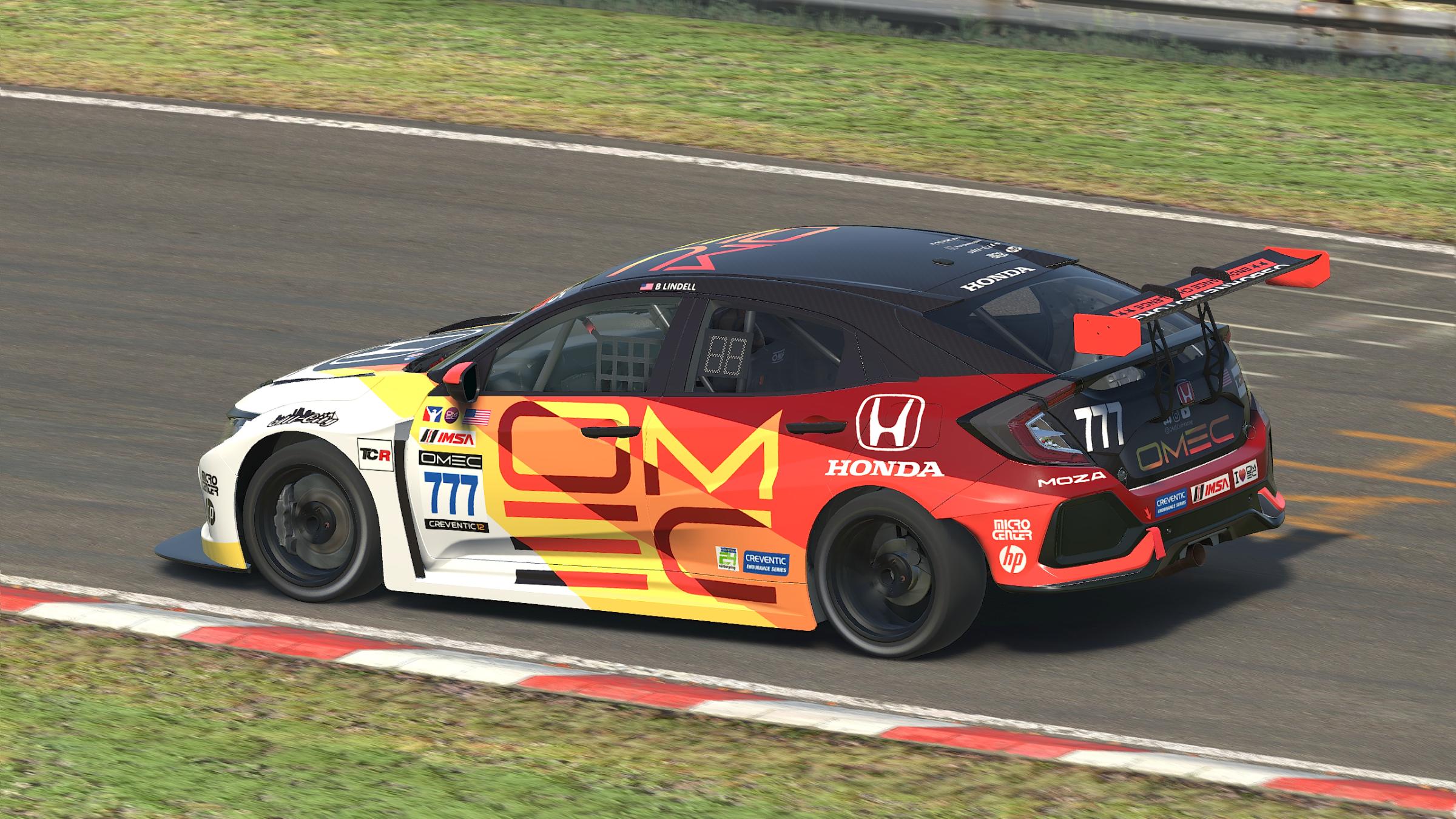 OMEC Honda Civic TCR "Criterium" v1.0 by Patrick Cantrell - Trading Paints
