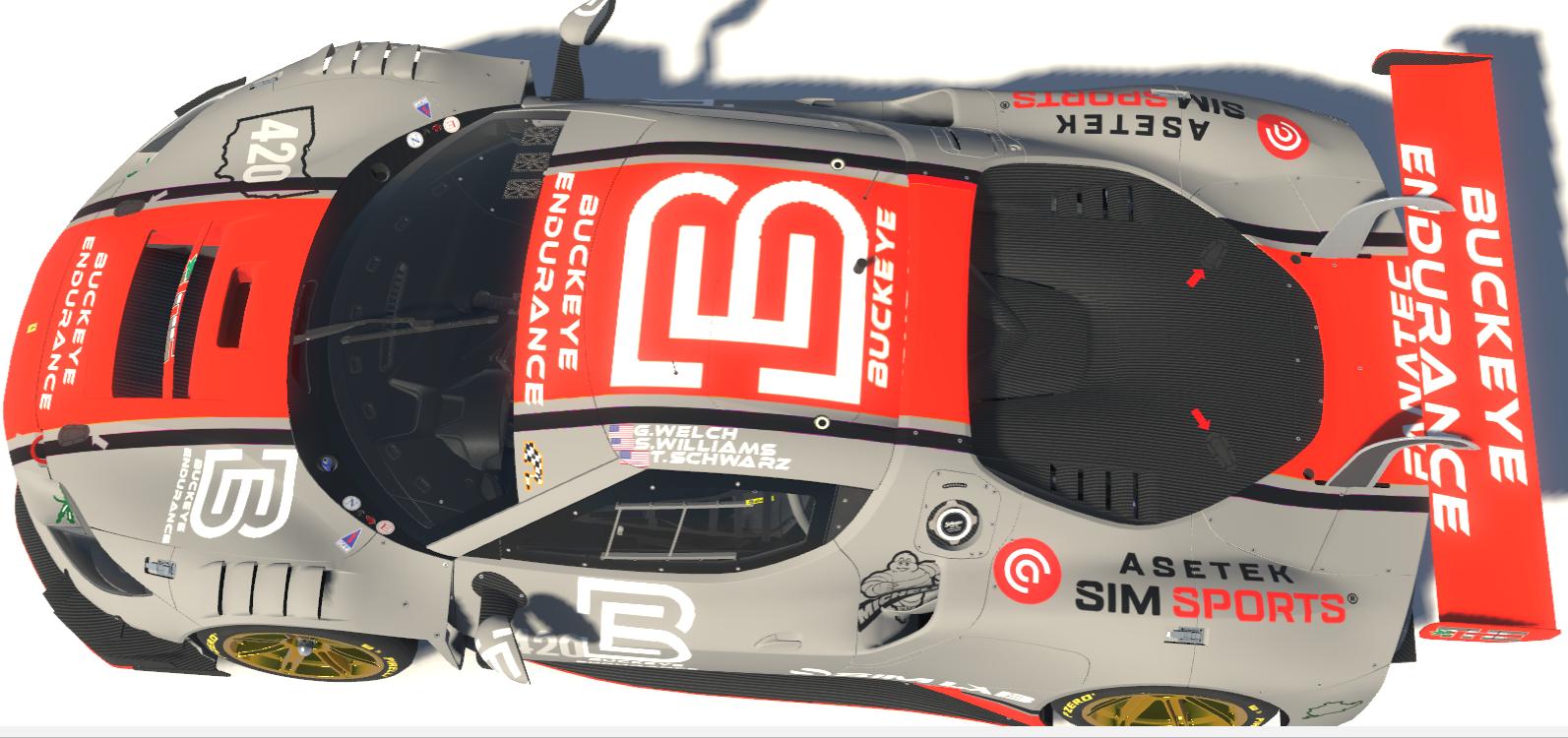 Buckeye Endurance OSU Ferrari 296 GT3 by Todd Schwarz - Trading Paints