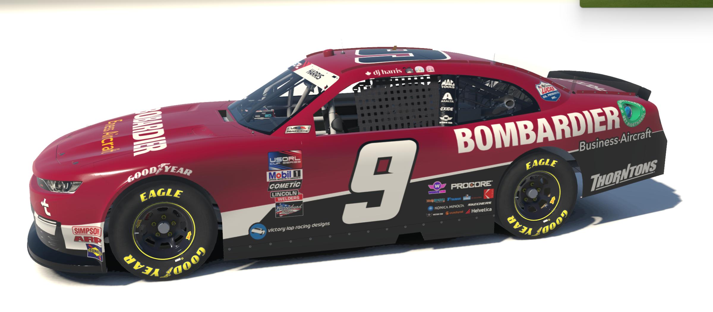 #9 - DJ Harris - Bombardier by Darrel Harris - Trading Paints