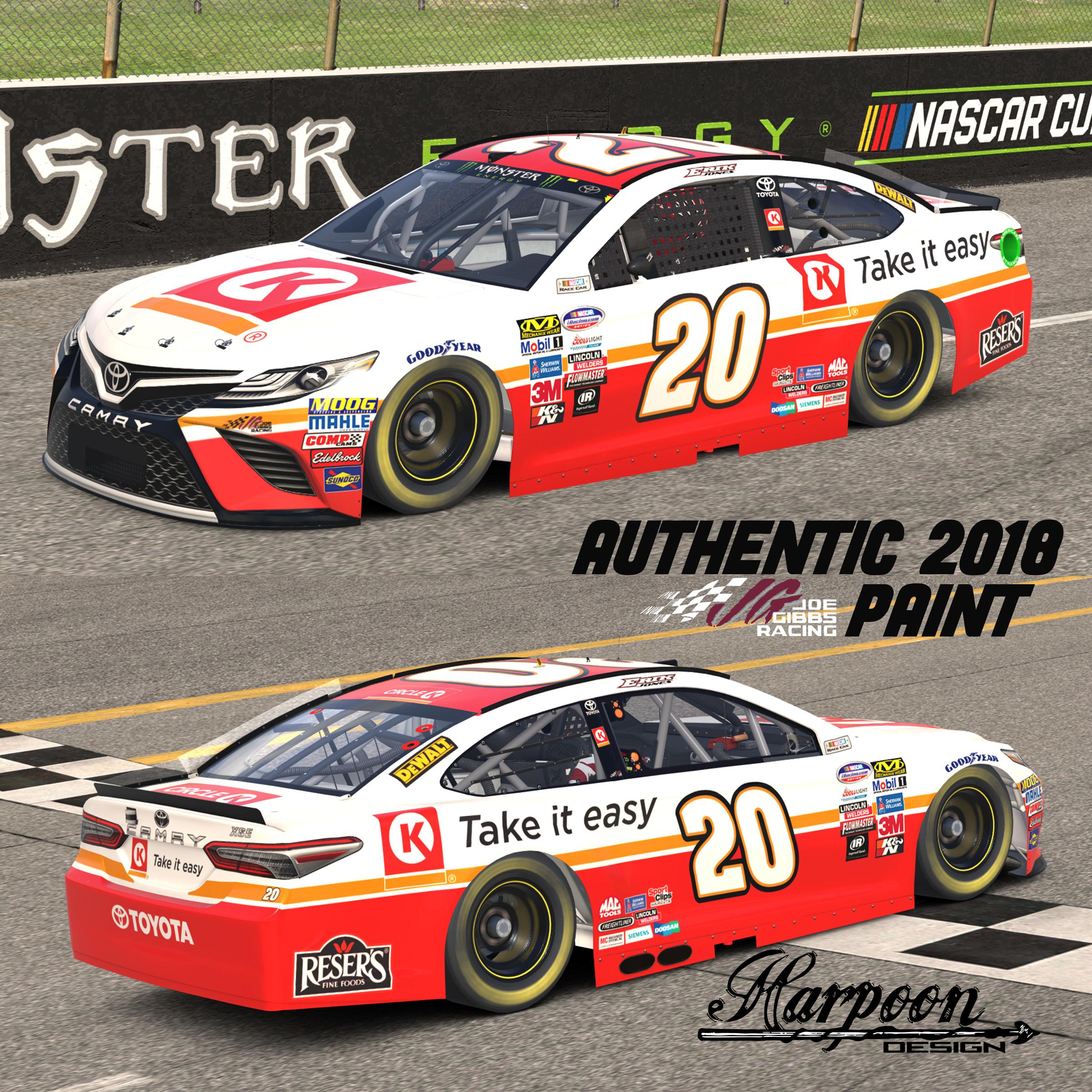 Toyota Camry Gen 6 2018 JGR Authentic Circle K No Num by Brantley Roden ...