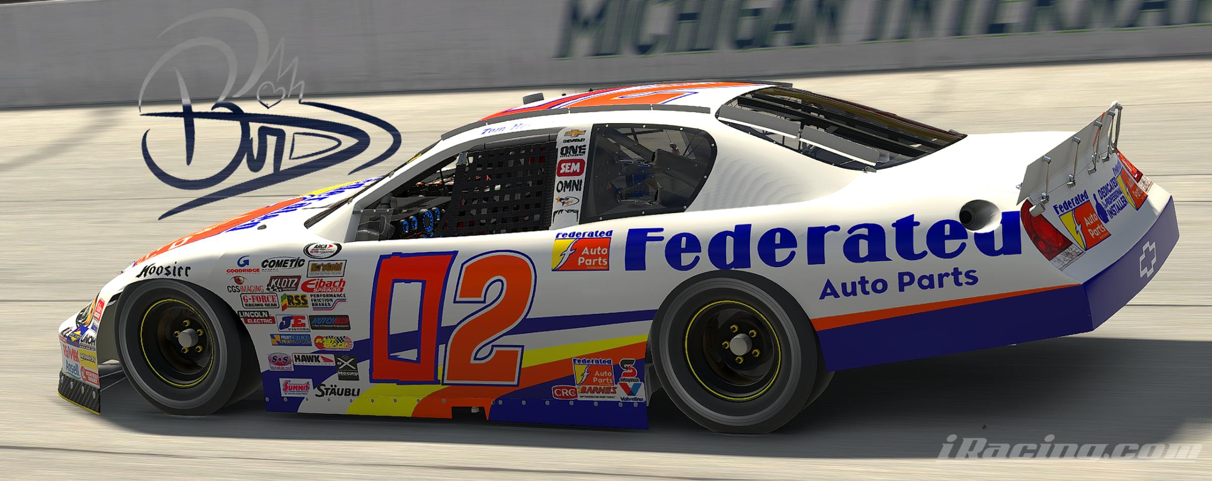 #02 Josh Williams Federated Auto Parts Chevrolet Impala by Dominic ...