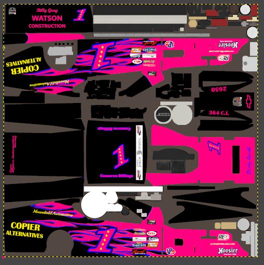 Cameron Gary Myers Throwback Modified by Brant Mickel - Trading Paints