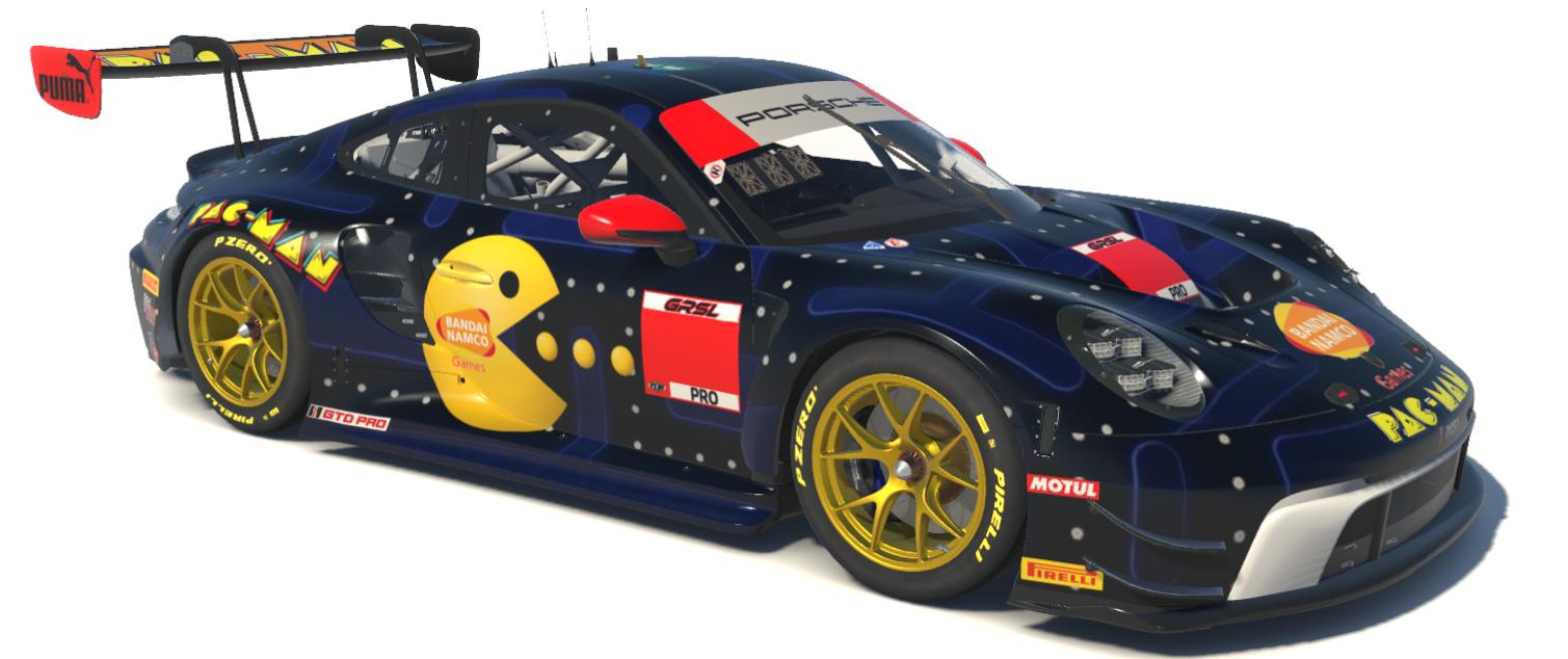 PacMan Porsche GT3 992R by Mike W. - Trading Paints