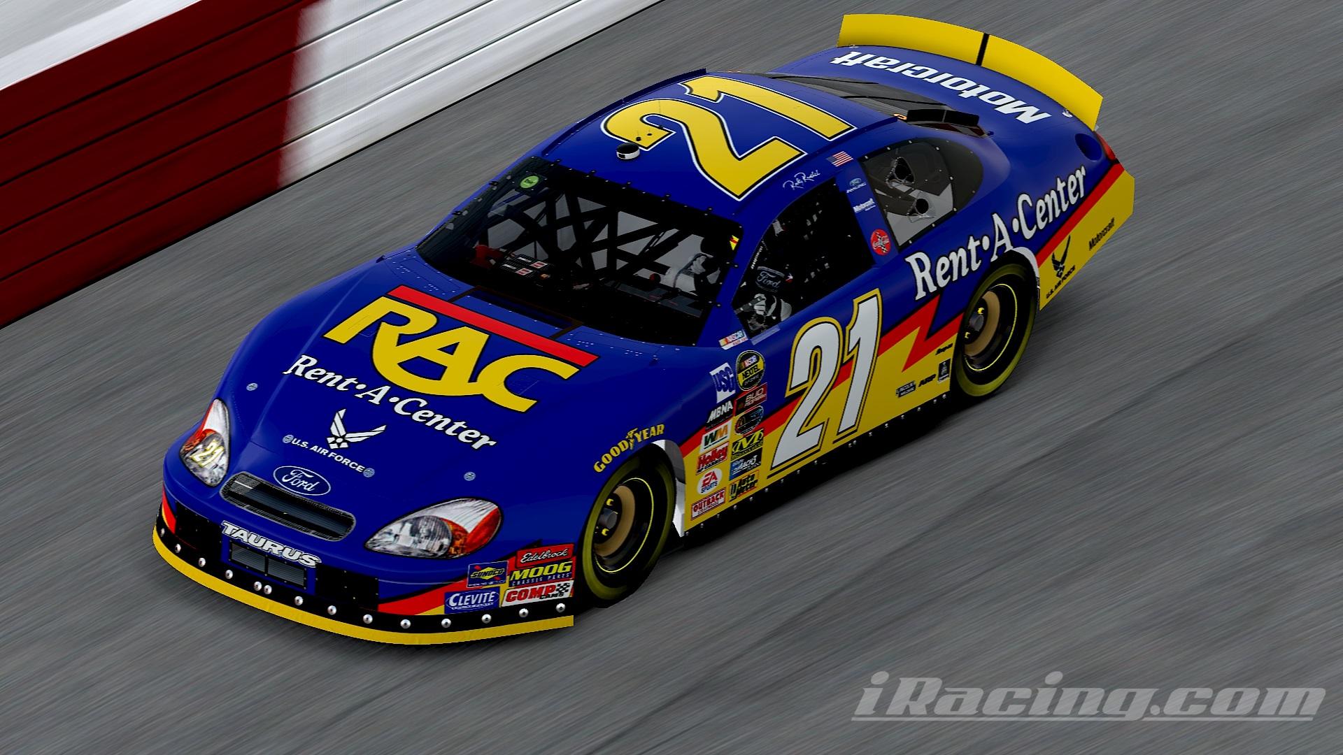 #21 Ricky Rudd 2004 Rent A Center Ford Taurus Sim Stamped Number by ...