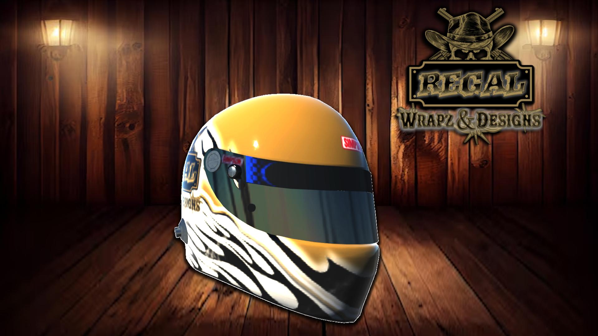 Regal Wrapz & Designs helmet by Adam F. - Trading Paints