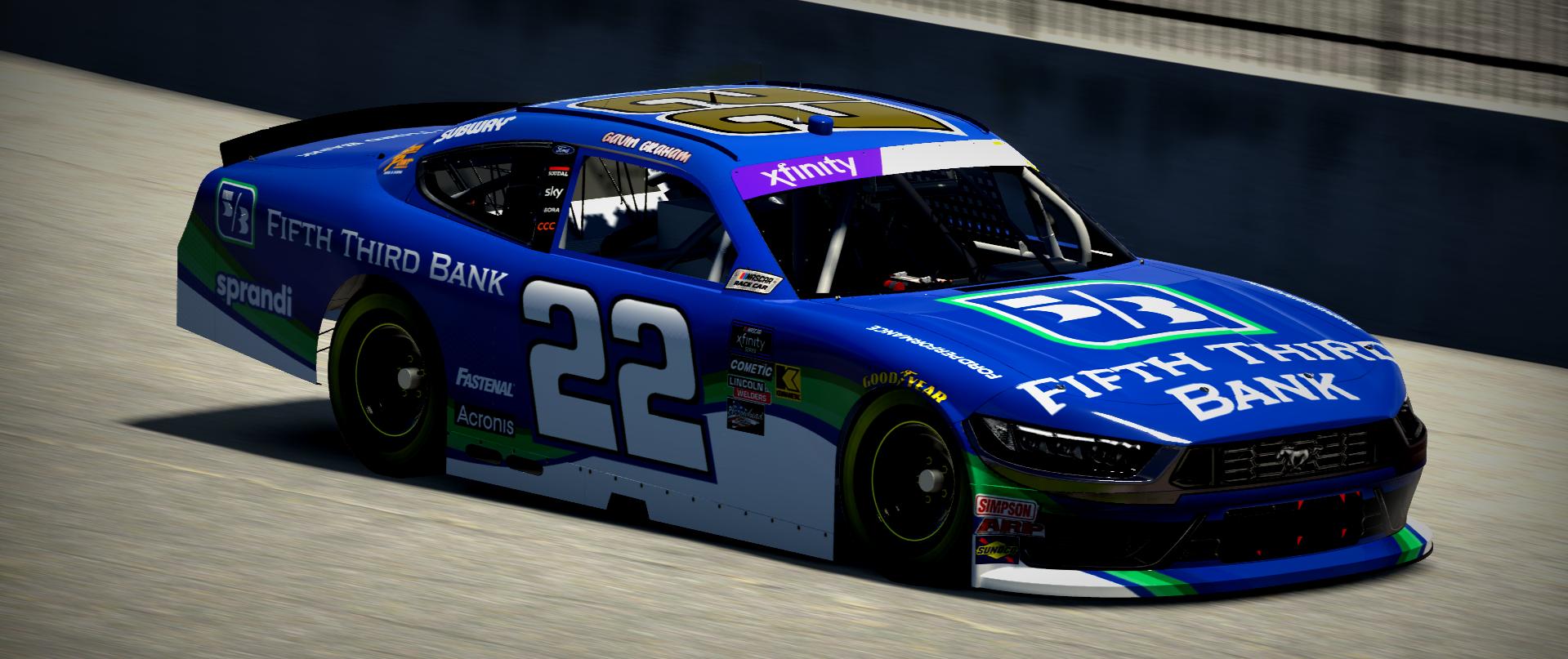#22 Fifth Third Bank Ford Mustang by Gavin Graham2 - Trading Paints