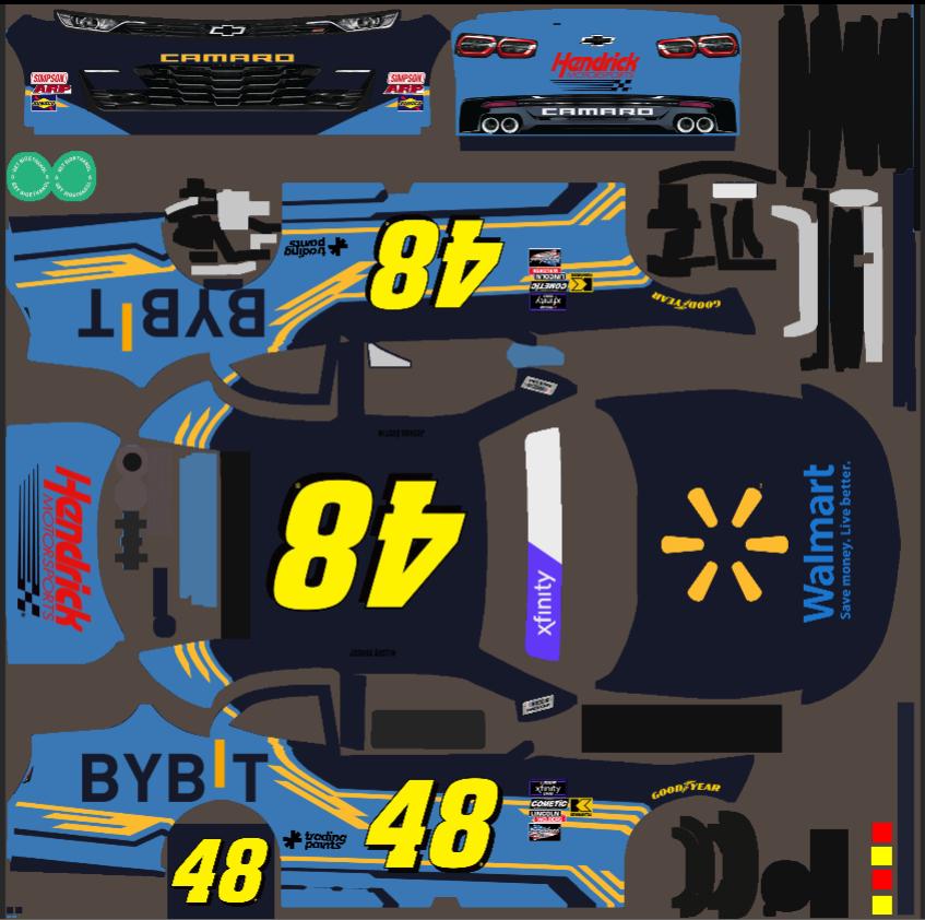 Walmart NASCAR XFINITY Chevrolet Camaro NIGHT #48 by Caolan D ...