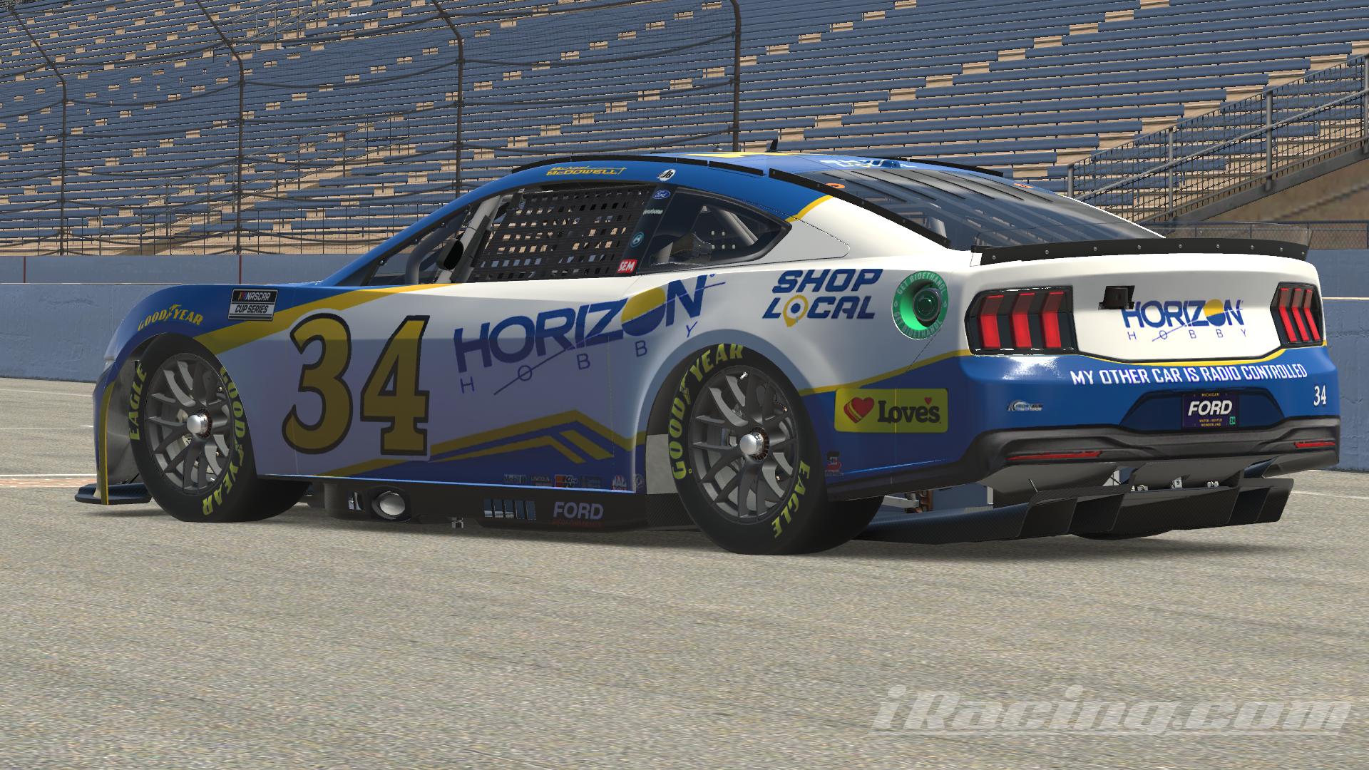 2024 Michael McDowell #34 Horizon Hobby Ford Update by Justin Ehrlichman - Trading Paints