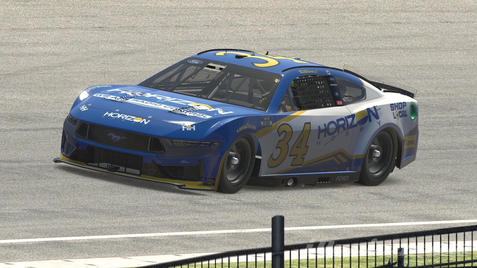 2024 Michael McDowell #34 Horizon Hobby Ford Update by Justin Ehrlichman - Trading Paints