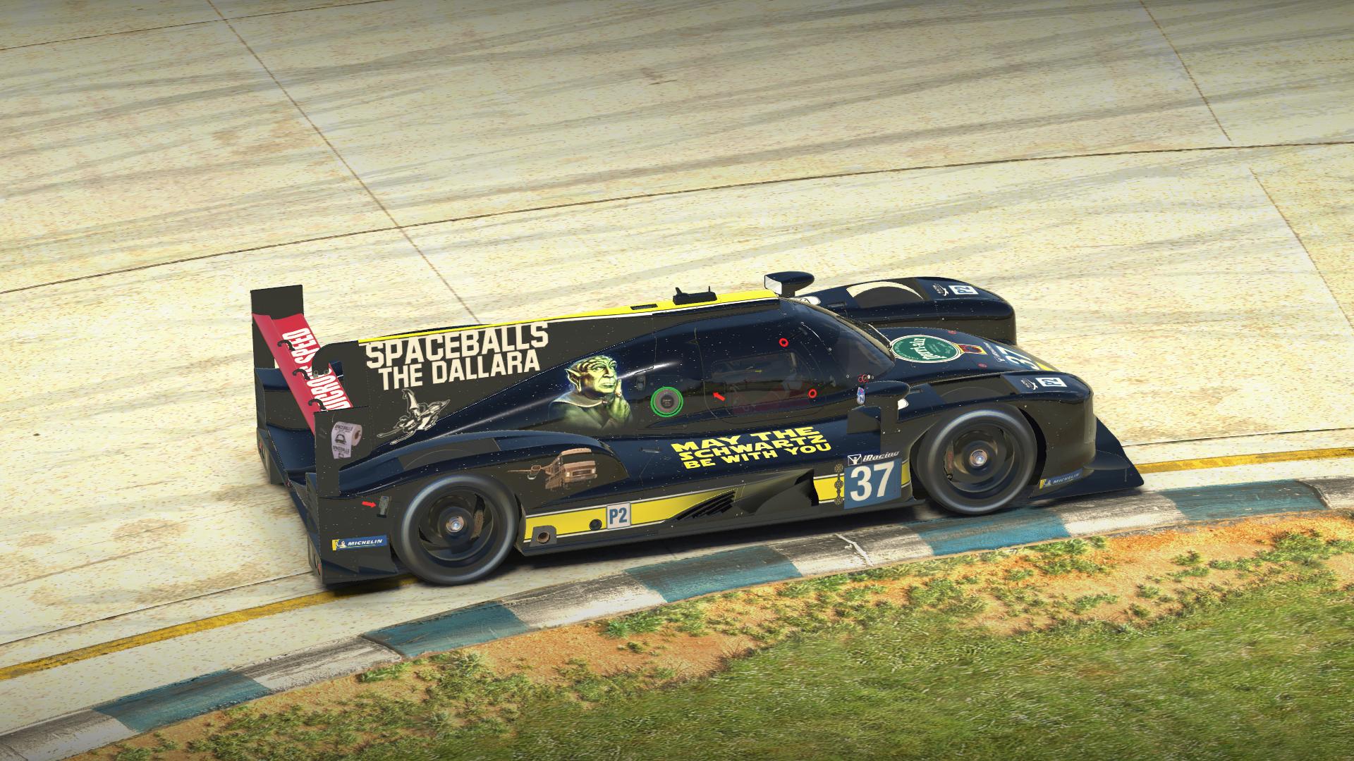 Spaceballs Dallara P217 IMSA decals by Brendon Philippe - Trading Paints