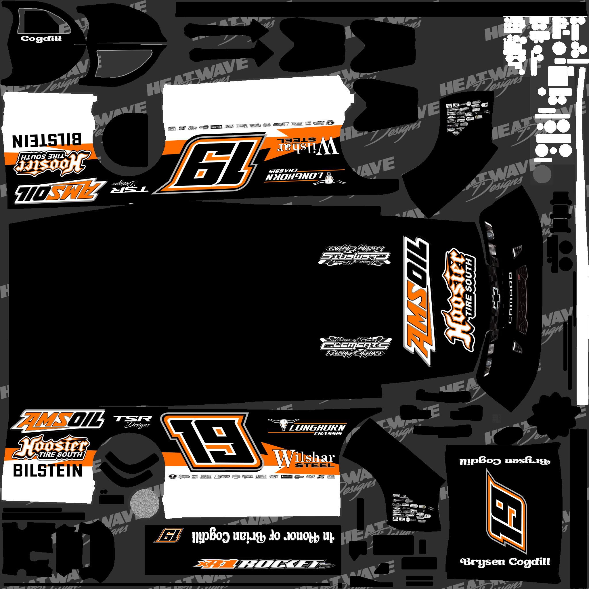 brysen cogdill racecar by Teyton Sander - Trading Paints