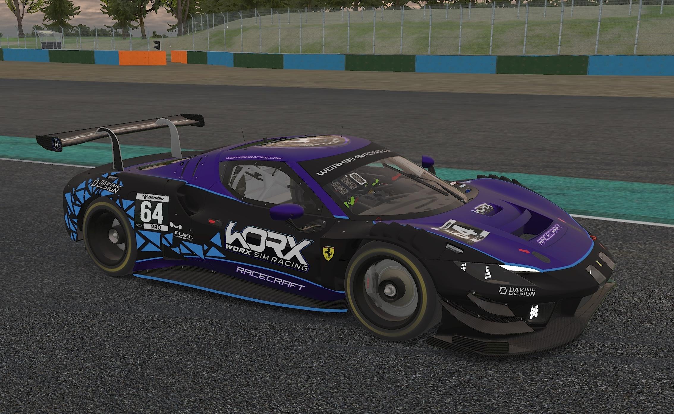 Worx Sim Racing Ferrari GT3 by Corbin N Lenaway - Trading Paints
