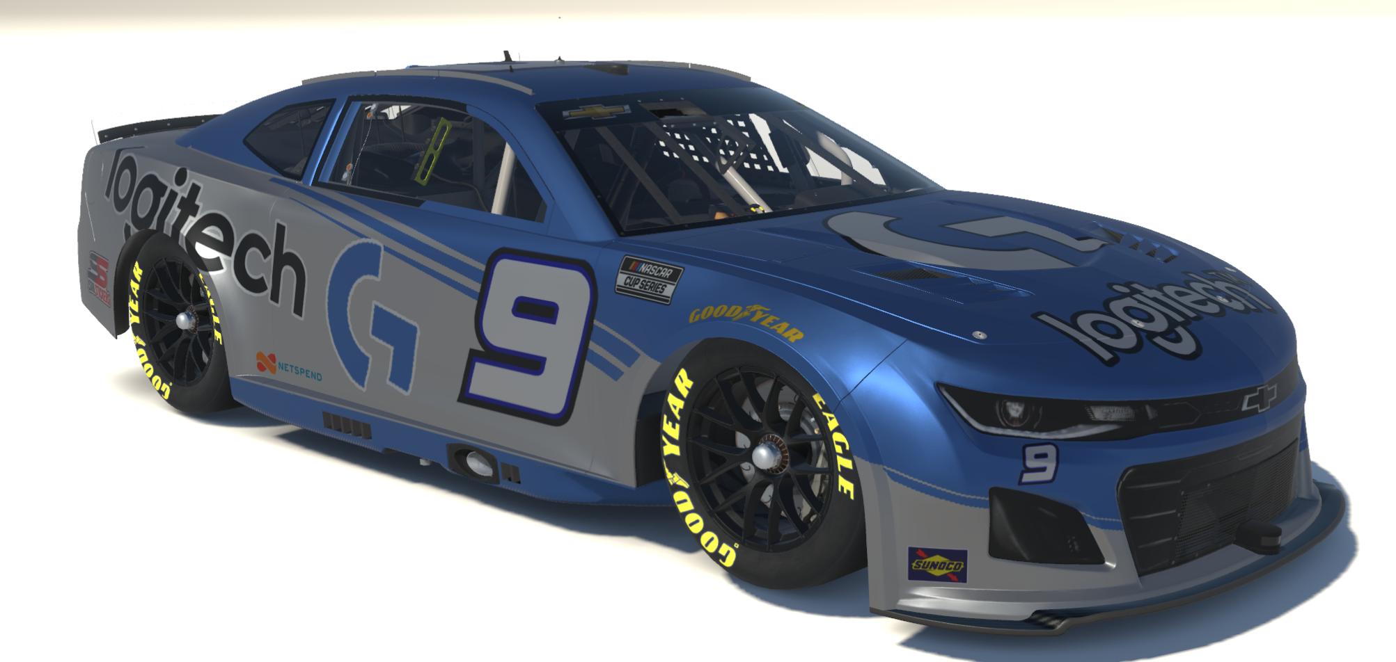 Blue G logiteck stamp number by Roger S. - Trading Paints