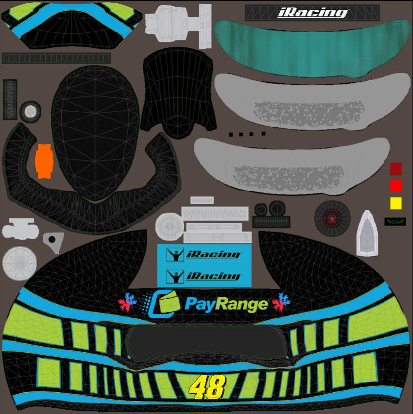 Fantasy PayRange ARCA Helmet by Caolan D. - Trading Paints