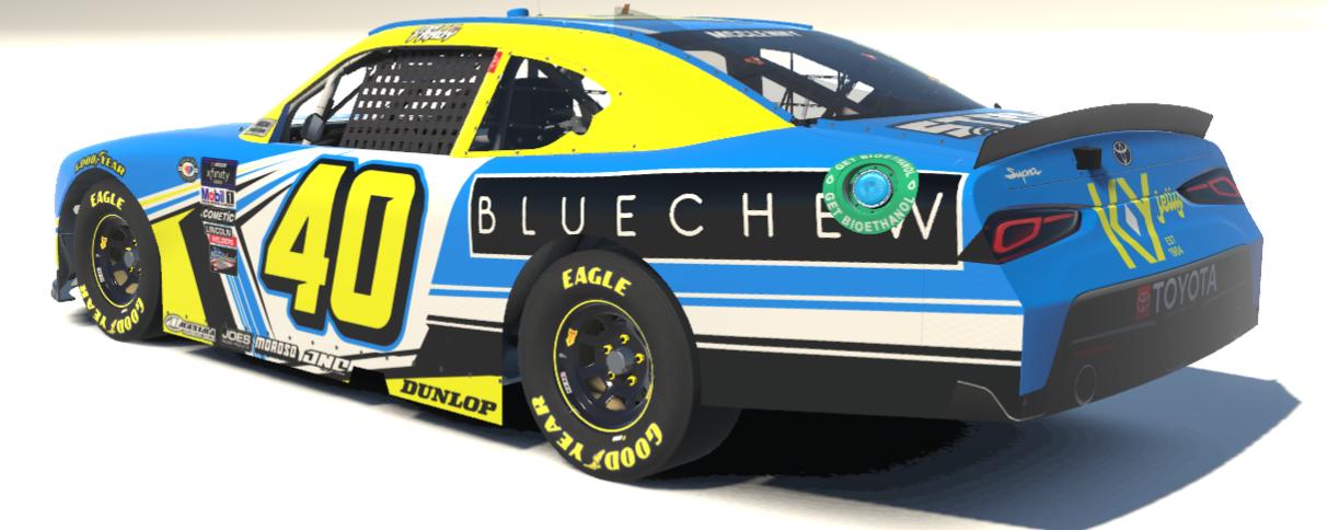 matt blue chew car by Kale McClenny - Trading Paints